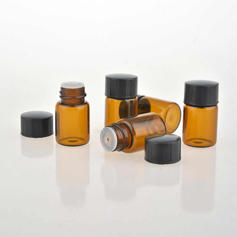 2ml amber glass package bottles, 2ml cosmetic test packing bottle,2ml ...