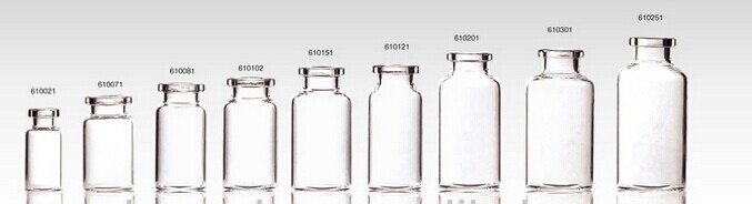 Tubular glass vial, USP type I